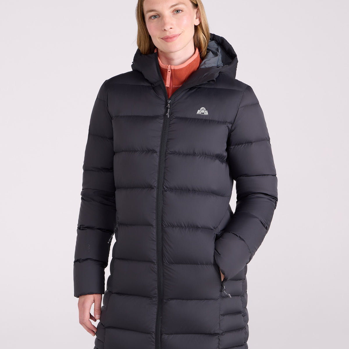 EMS Womens Stratus Packable Long Down Jacket