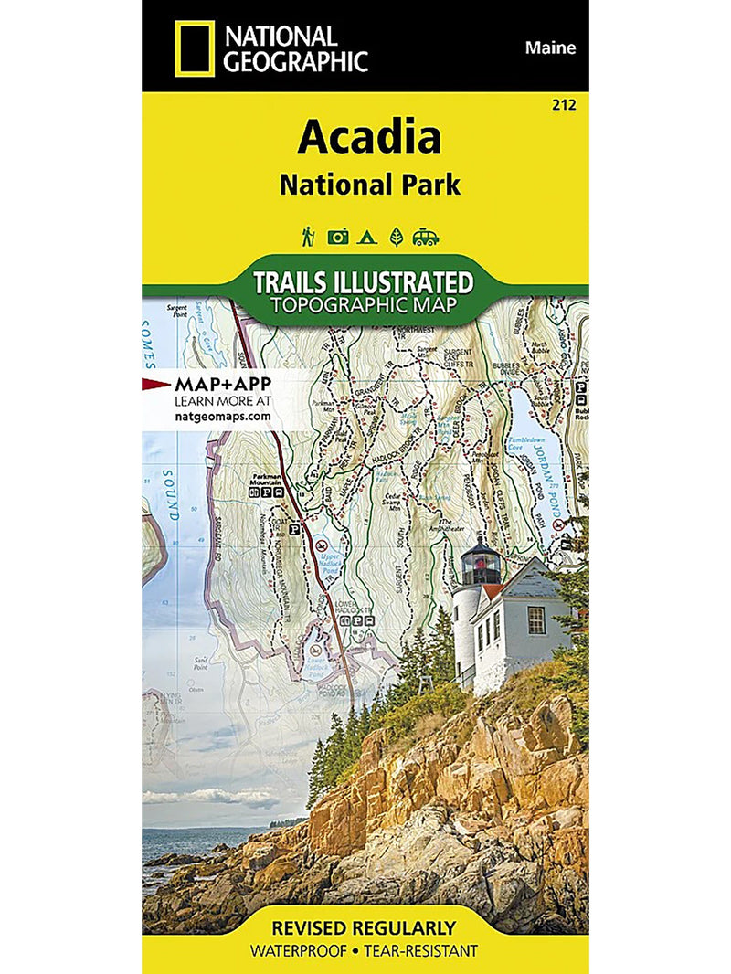National Geographic Acadia National Park Map – EMS